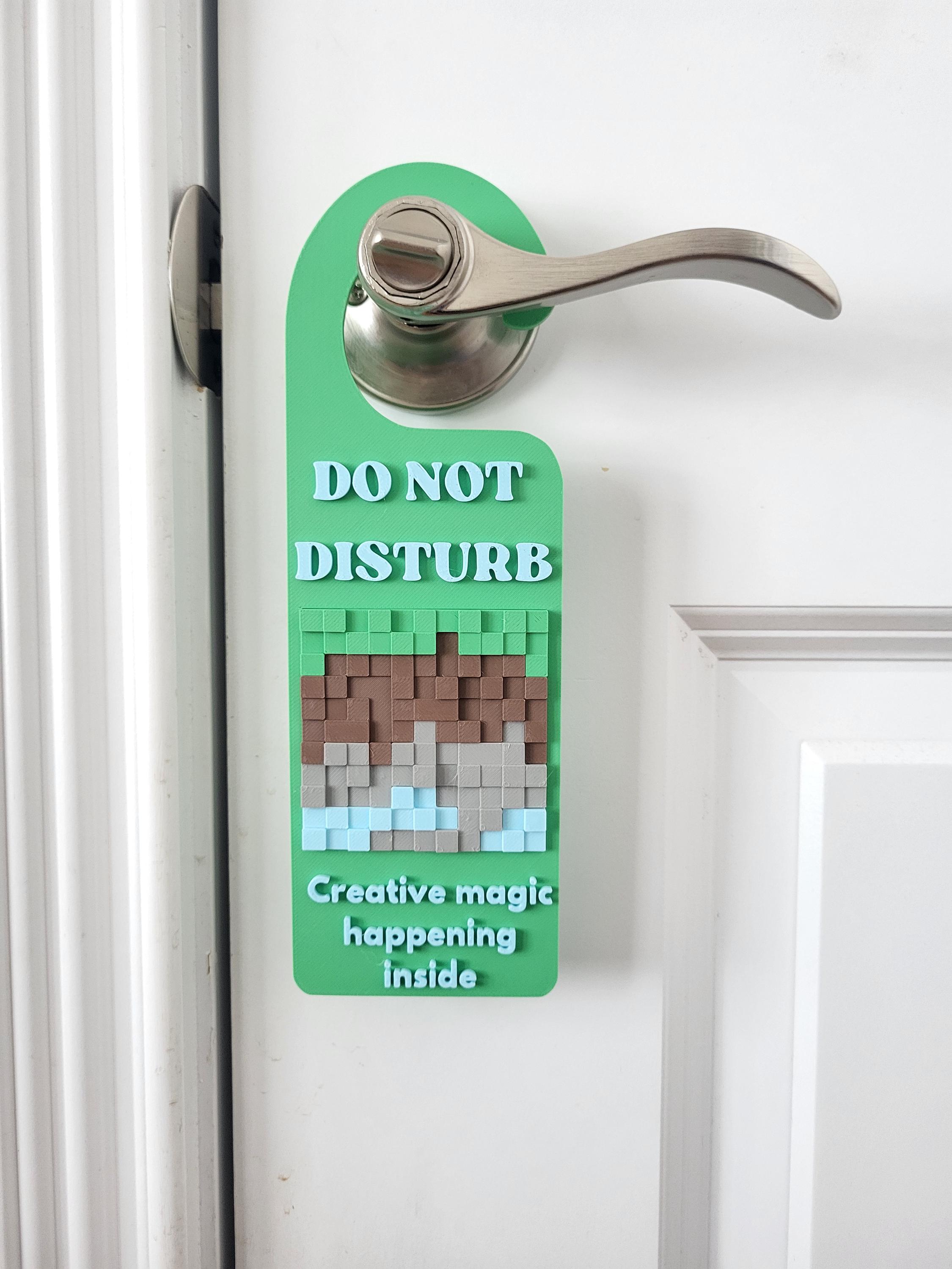 Gaming Inspired Do Not Disturb Door Hanger - Do Not Disturb Sign for ...