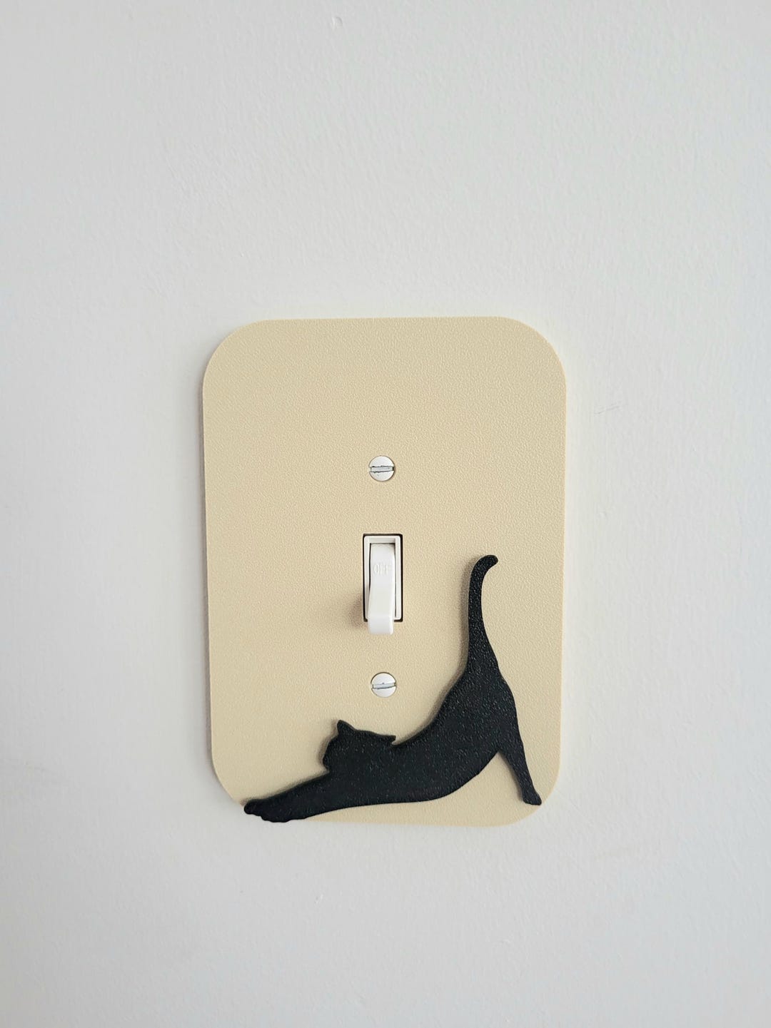 Light Switch Cover With Cat Accent, Wall Plate Cover, Mid Century ...