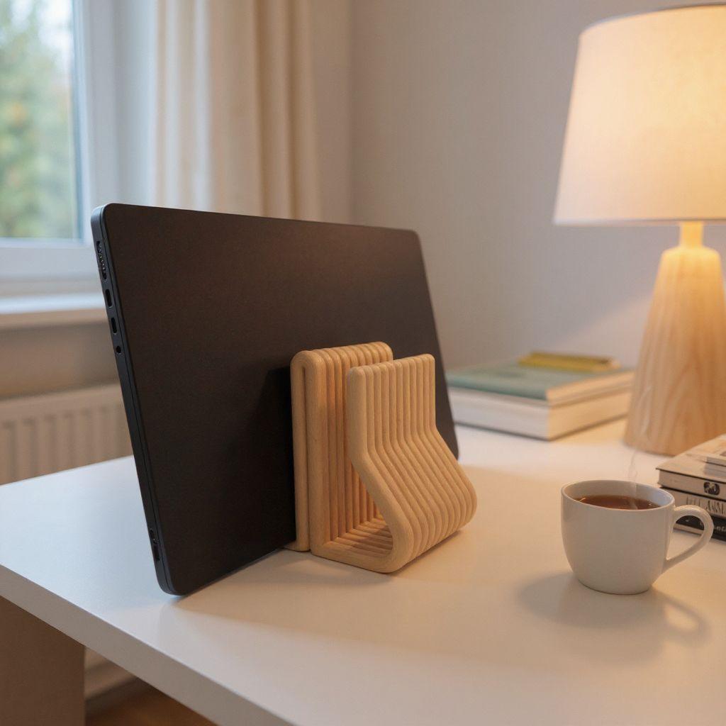 Dual Vertical Laptop Stand | Custom Color Double Holder in Multiple ...
