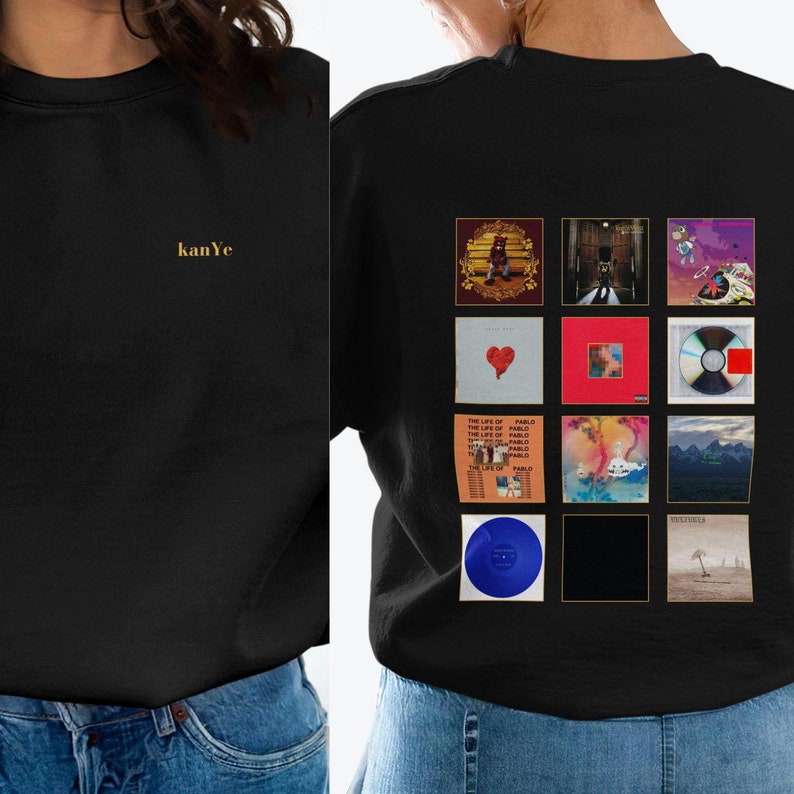 Kanye West Album Cover Hoodie, Vintage Style Kanye West Merch Album Art Sweatshirt, Iconic Music ...