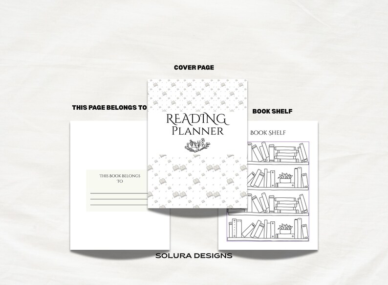 2026 Reading Planner Bundle, Printable Book Tracker, Reading Challenge ...