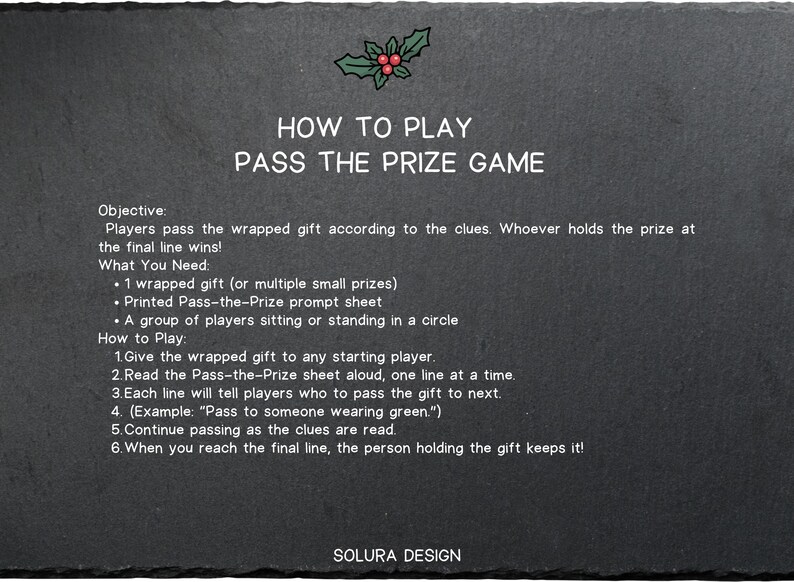 Christmas Pass the Prize & Left Right Game Bundle (printable) - Etsy