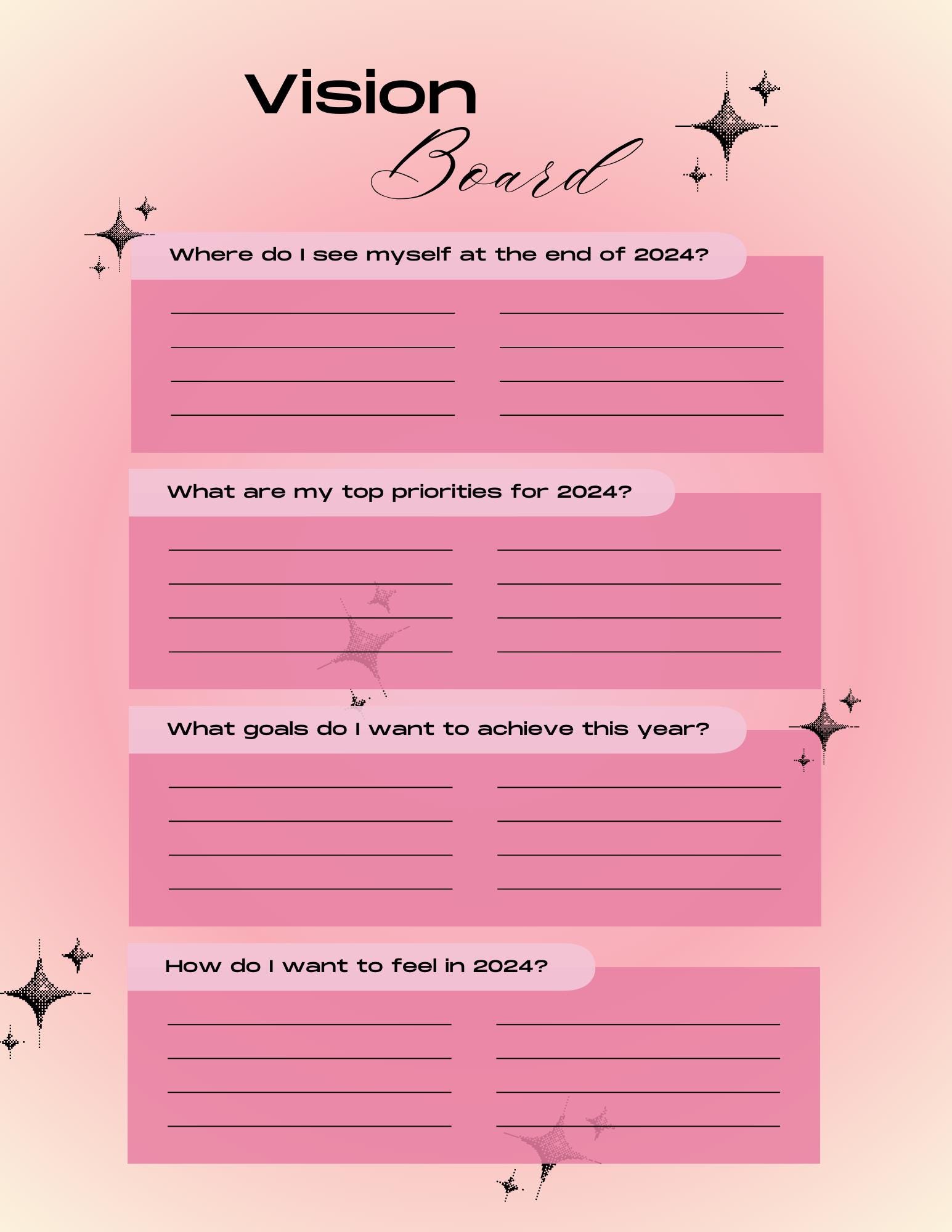 Vision Board 2025 - Etsy