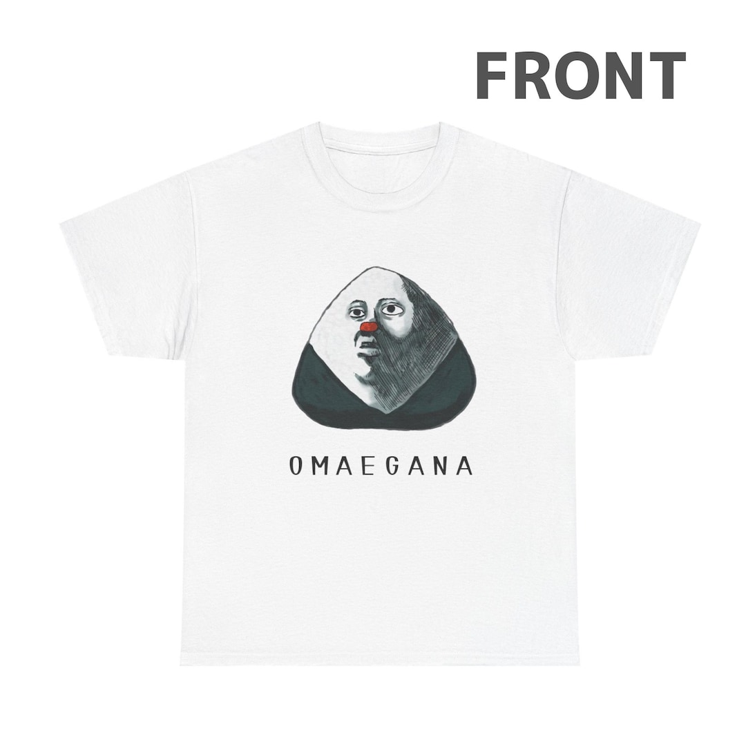 Front Print Onigiri Tee Creepy Face Meme T Shirt Realistic Funny ...
