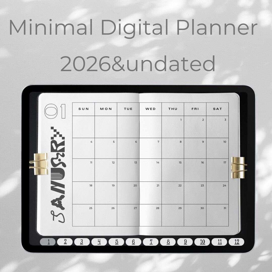 Real Notebook Style Digital Planner for Stationery Lovers – Undated and ...