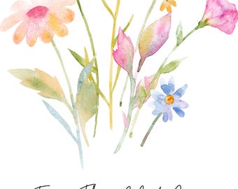 A3 Flower Poster Download & Print - Etsy