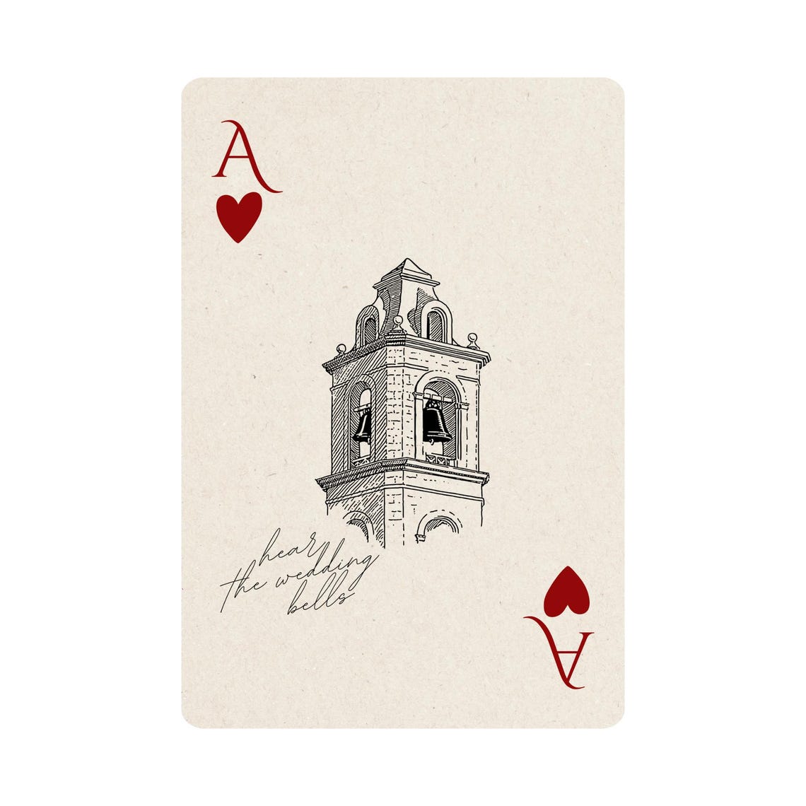 Bridal Shower Invite Editable, Ace of Hearts Vintage Retro Playing Card ...