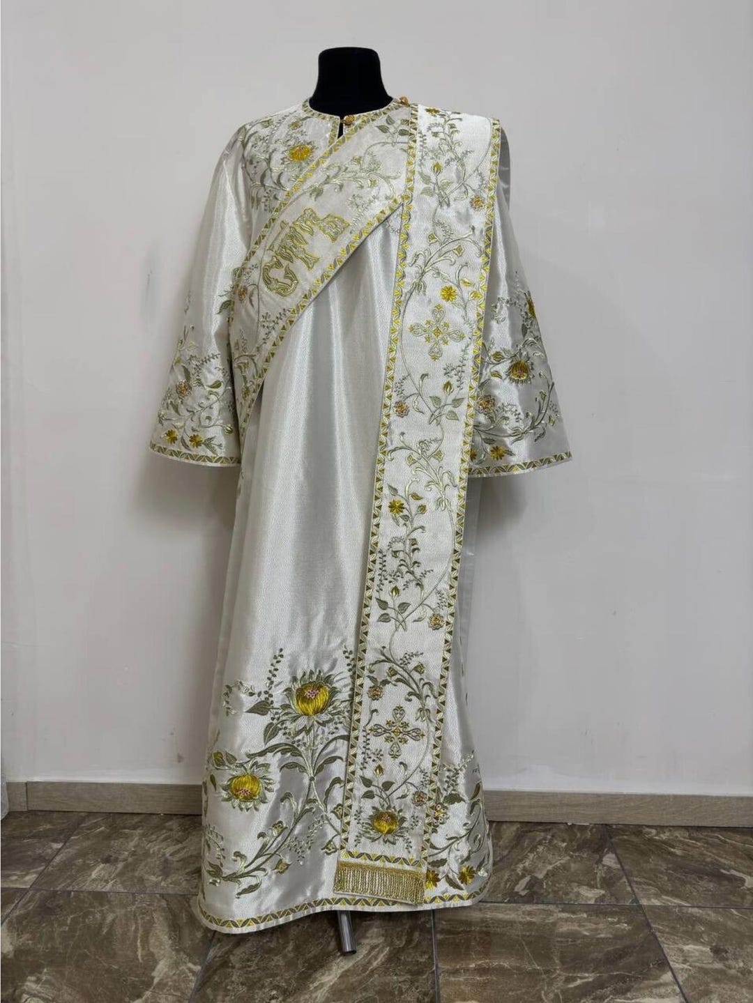 Orthodox Deacon Vestment Set Embroidery , With Orarion and Cuffs . - Etsy