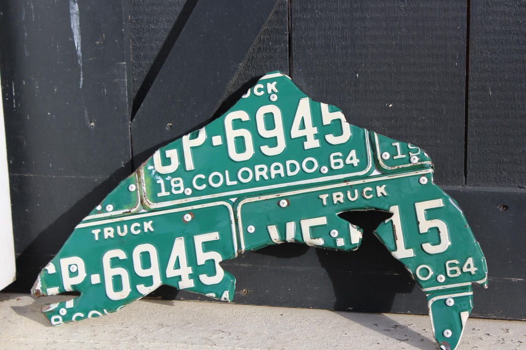 License Plate Fish Colorado - Etsy
