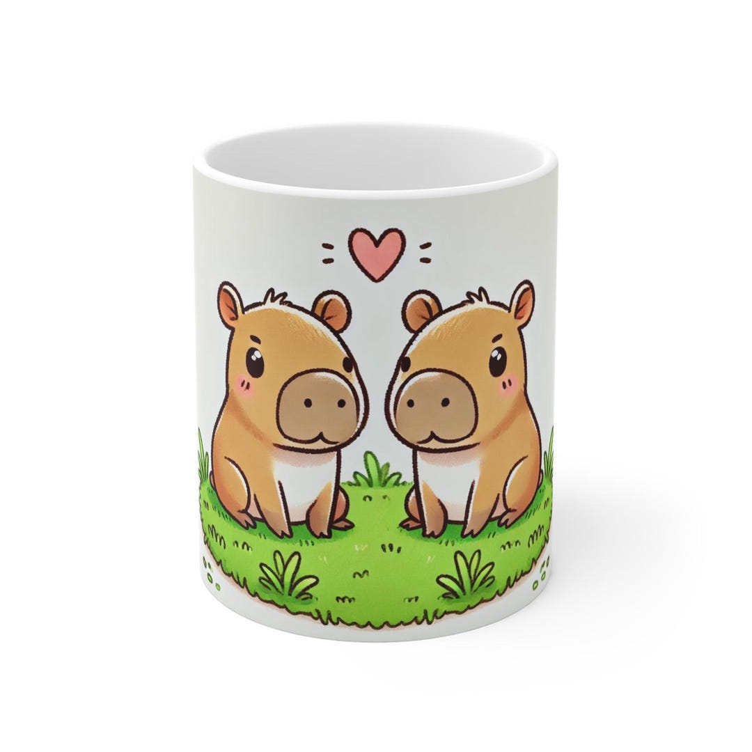 Cute Capybara Mug Valentines Day Gift - Etsy