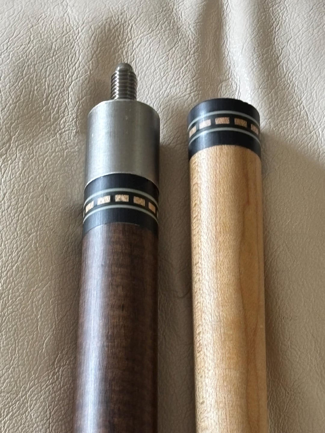 Vintage Billiards Cue Stick, 2000s 58” Dark Grain and Light Grain ...