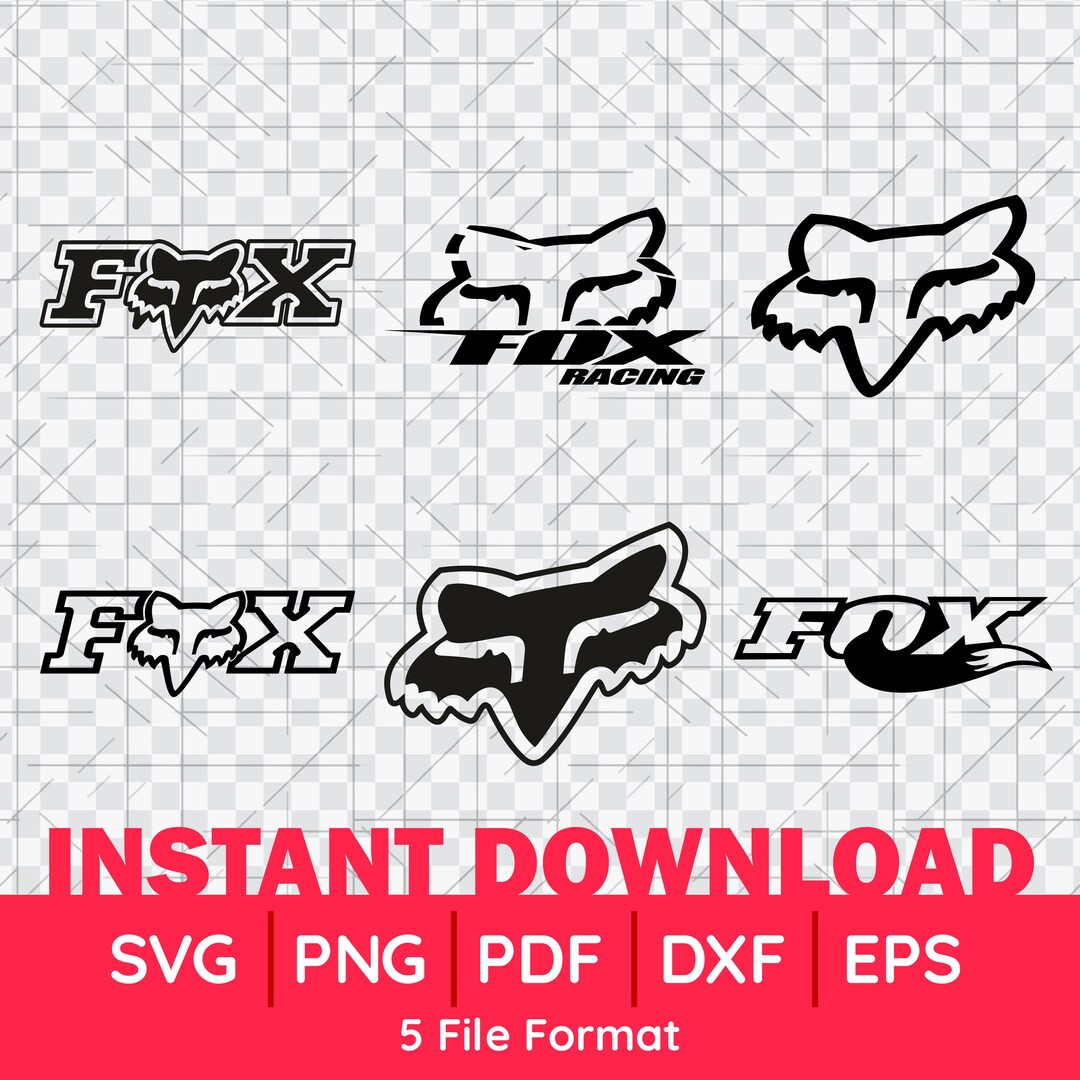 Fox Racing - SVG - Ready to Use for Cricut - Transparent Background ...