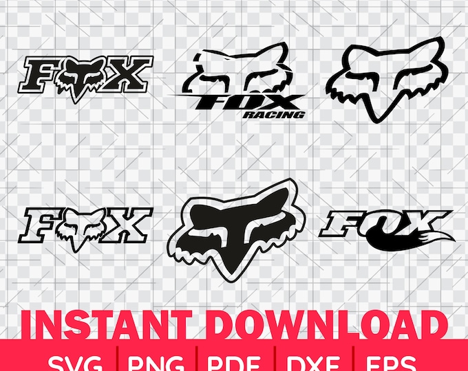 Fox Racing Vector / Instant Download / Print Cut Template / Png / Svg ...
