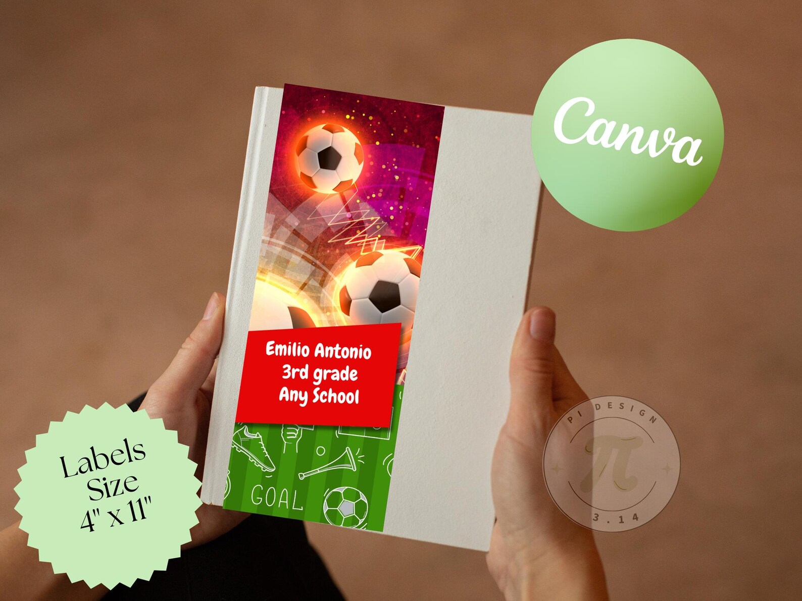 Editable Soccer Notebook Labels L Editable Labels L Notebook Labels L ...