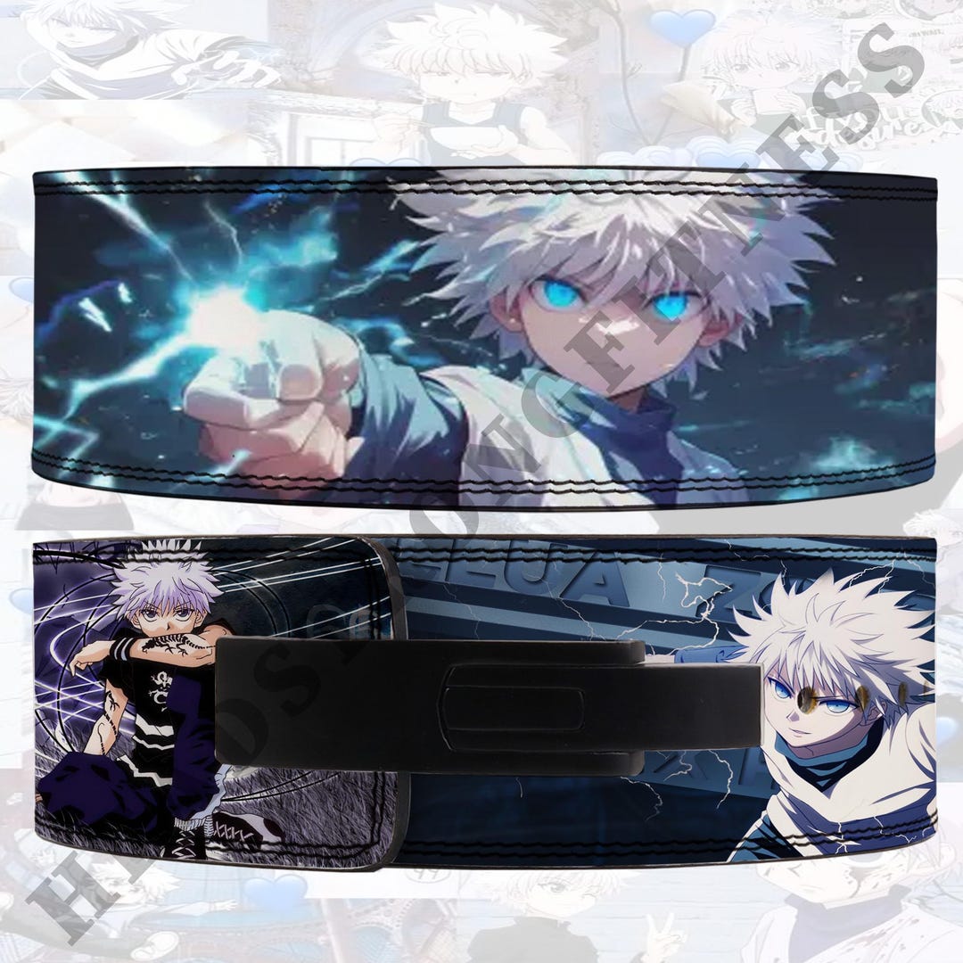 Killua Zoldyck Anime Powerlifting Lever Belt | Killua Anime Gym Belt ...