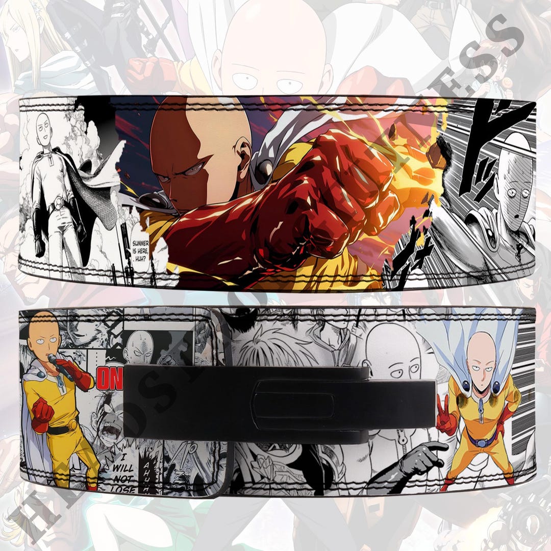One-punch Man Weightlifting Belt | Custom Lever Belt | Saitama ...