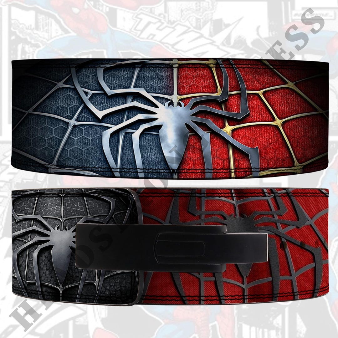 Spider-man Lever Belt | Powerlifting Custom Lever Belt | Spider-man ...