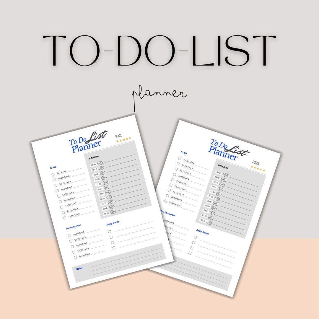 White Checklist Printable PDF, Blank to Do List, Minimalist to Do List ...