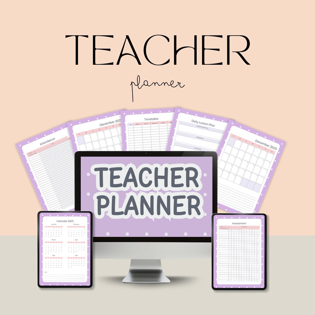 Printable Teacher Planner 2024-2025, Weekly Lesson Plans, Homeschool ...