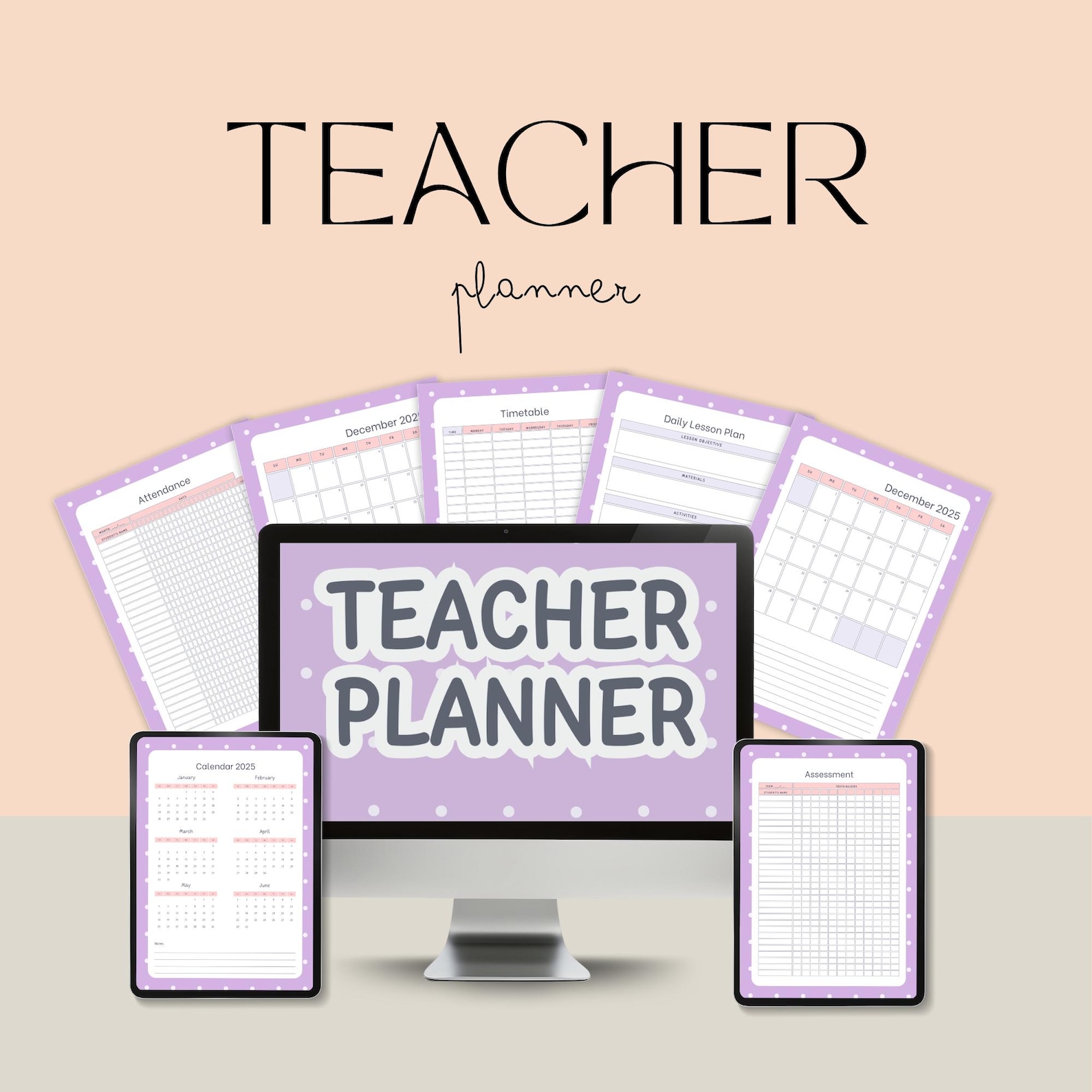 2024-2025 Teacher Planner: Weekly Lesson Plans, Homeschool Agenda ...