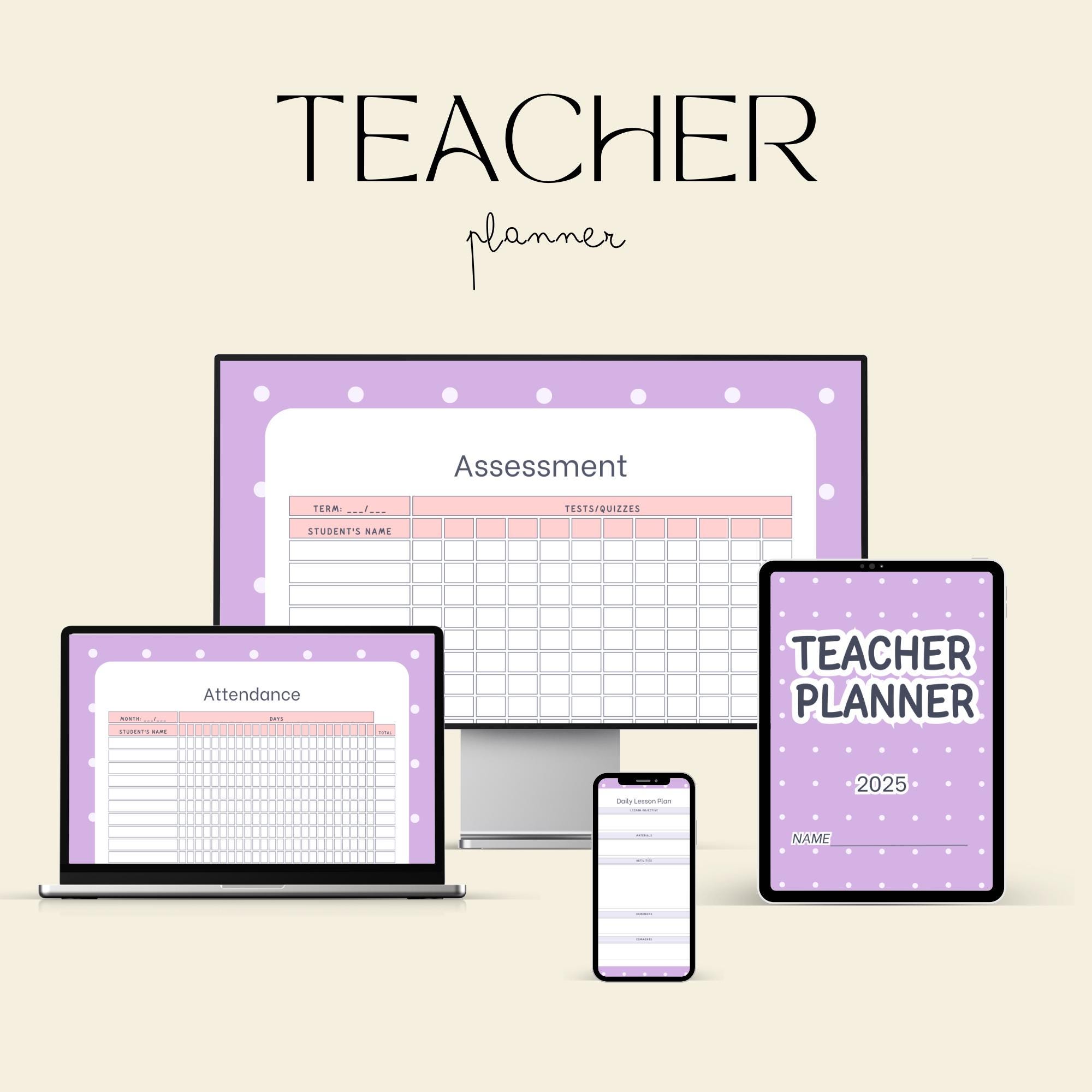 2024-2025 Teacher Planner: Weekly Lesson Plans, Homeschool Agenda ...