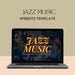 Music Website Musician Website Template Musician Full Customize Jazz ...