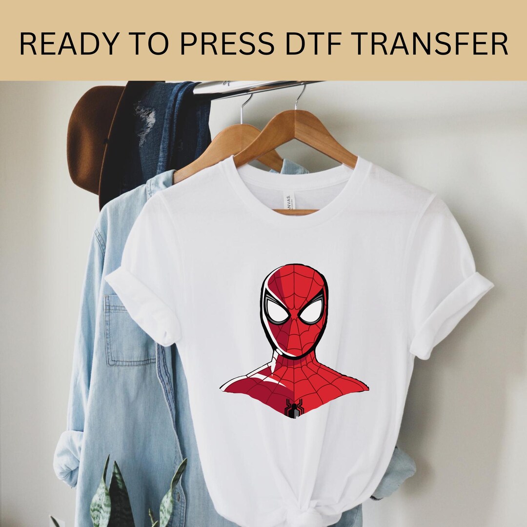 Spiderman DTF Transfer, Super Hero Ready to Press T-shirts, Spiderman ...