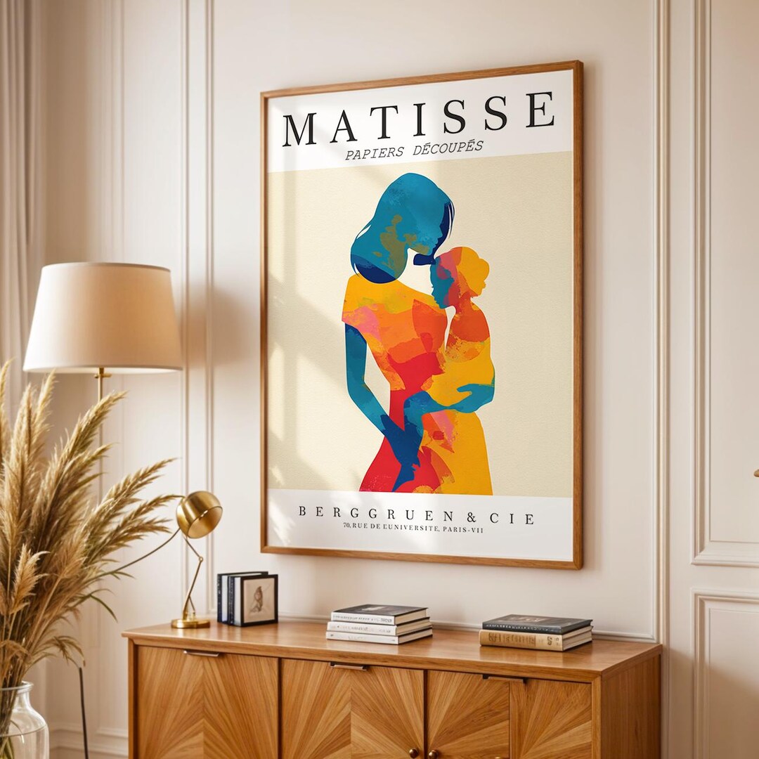 Style and Strength - Matisse Inspired Print. Modern Minimalist Wall Art ...