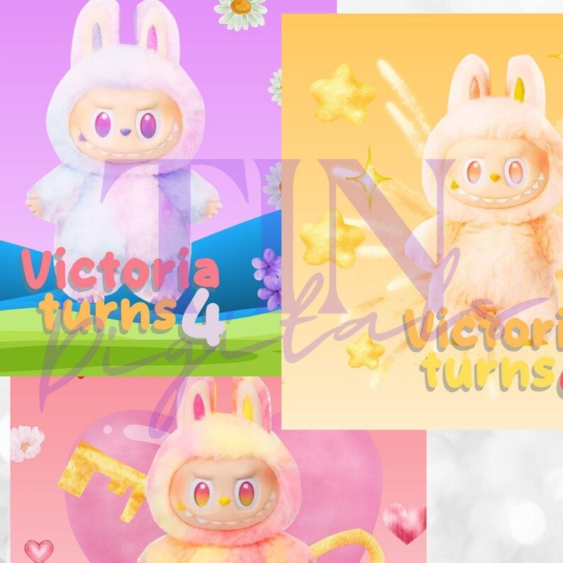 Labubu Paper Plate, Labubu Party Plate, Labubu Theme Party Favors ...