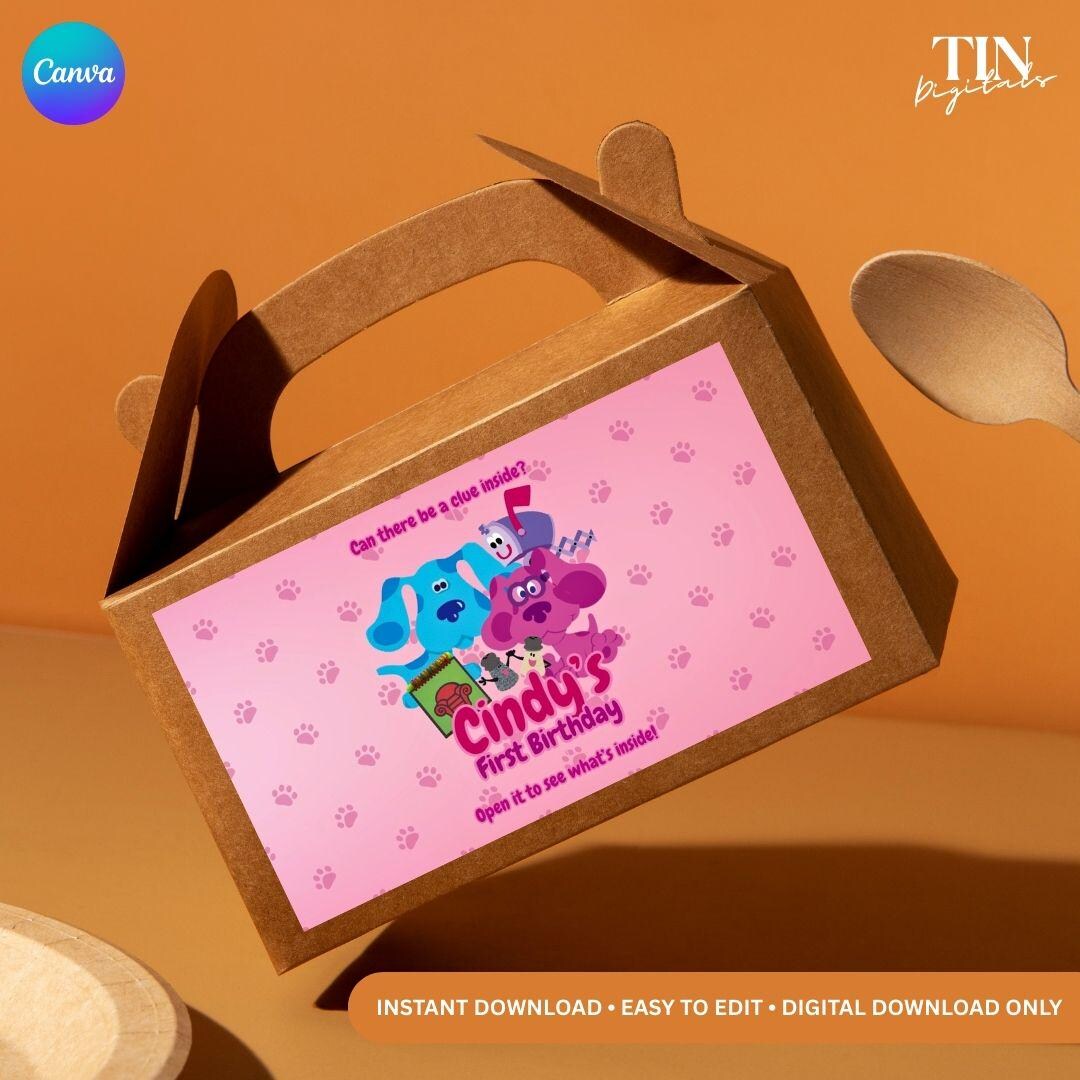 Blues Clues Gable Box, Blues Clues Party Favors, Blues Clues Editable ...