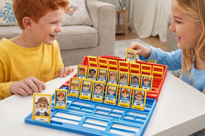 Custom Guess Who Template | Personalized Printable Game | Edit in Canva ...