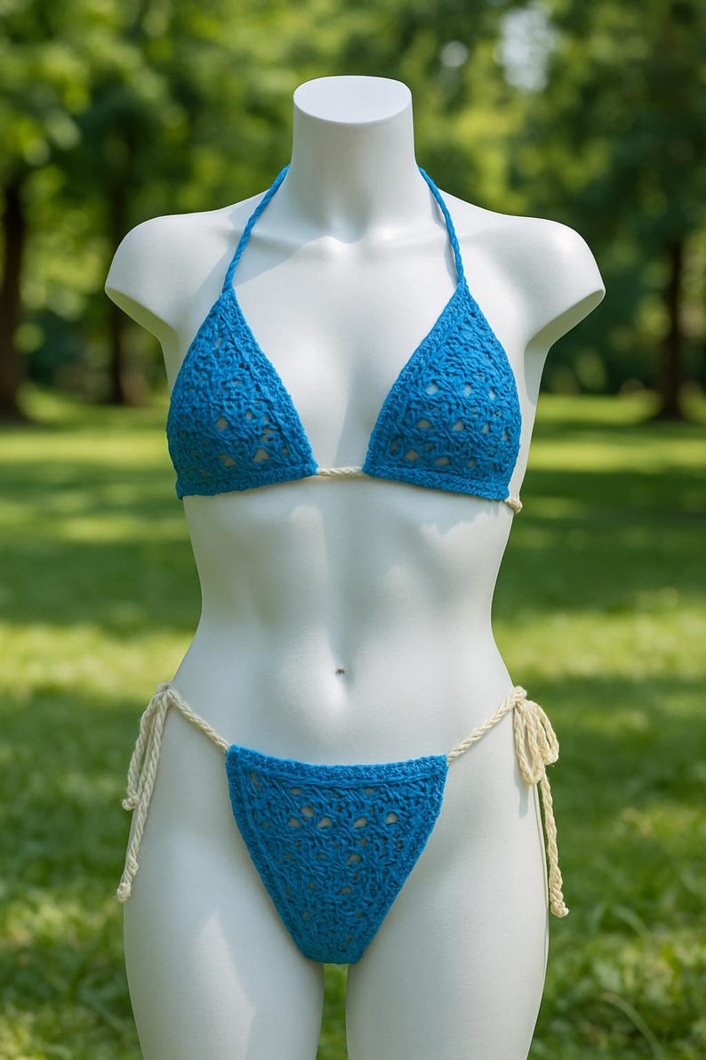 Crochet Thong Bikini Pattern – Sexy & Easy Swimsuit PDF – Wicked Good ...