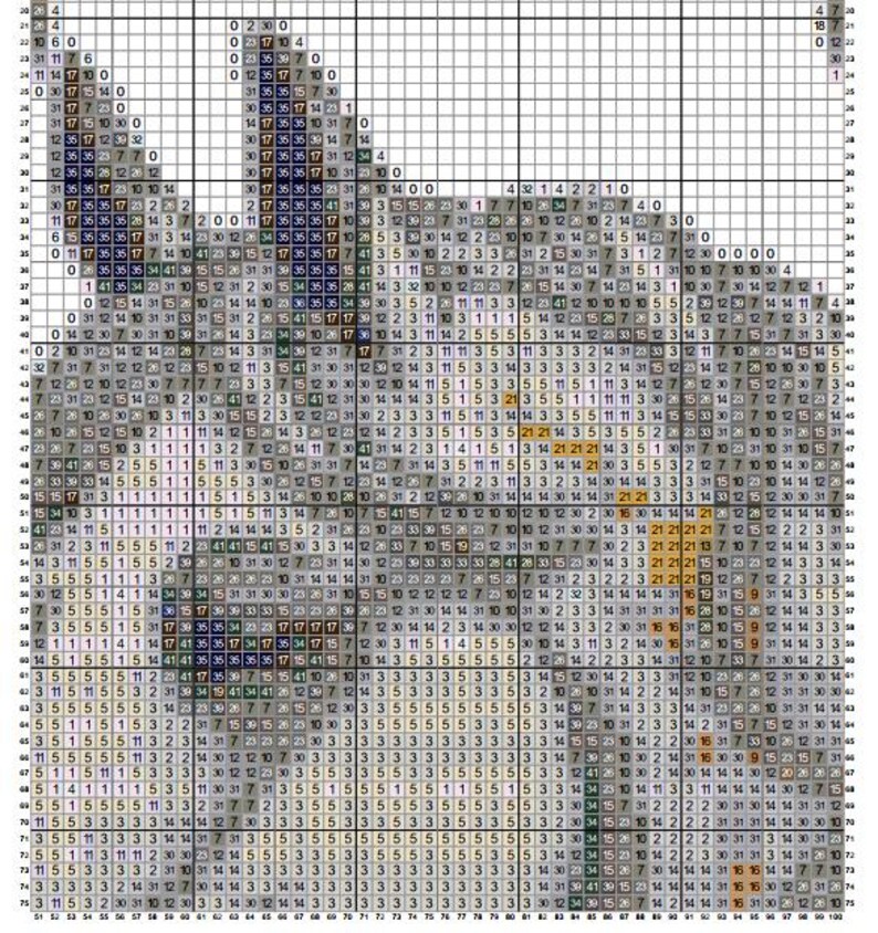 Horse Cross Stitch Lucky Symbol Chart Instant Download - Etsy