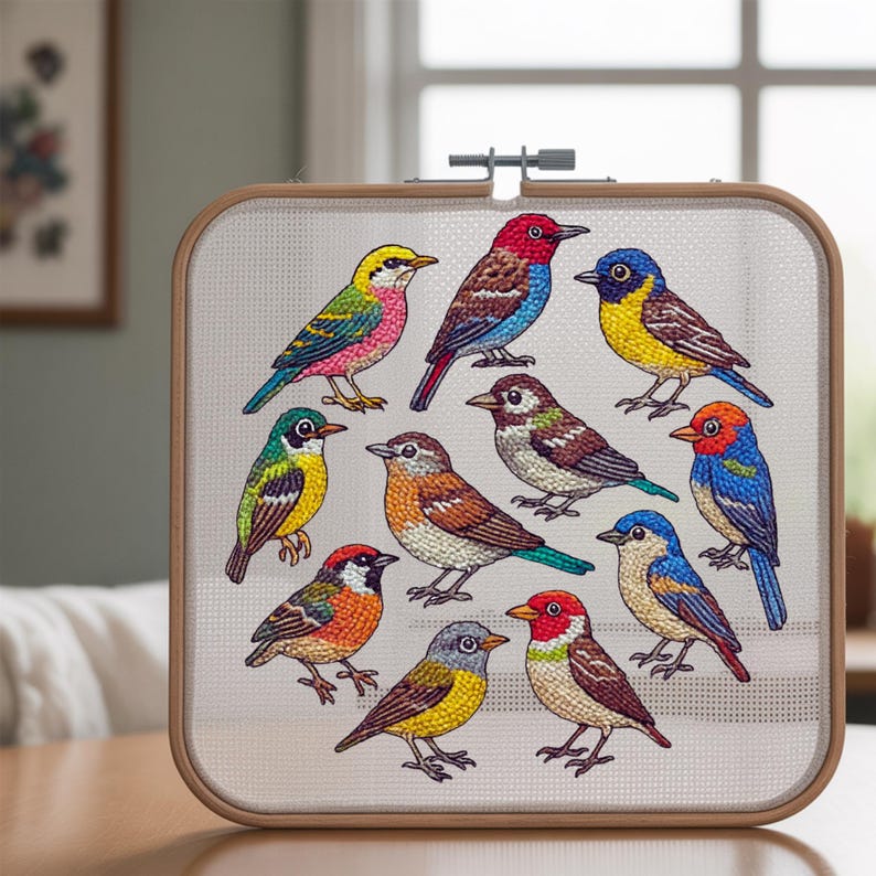 Bundle Songbird Embroidery Pattern, Digital PDF of Hoop Sampler - Etsy
