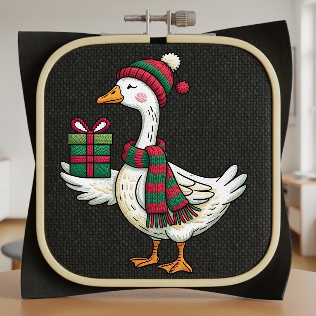 Goose Xstitch Chart, Winter Gander Motif, PDF Download - Etsy