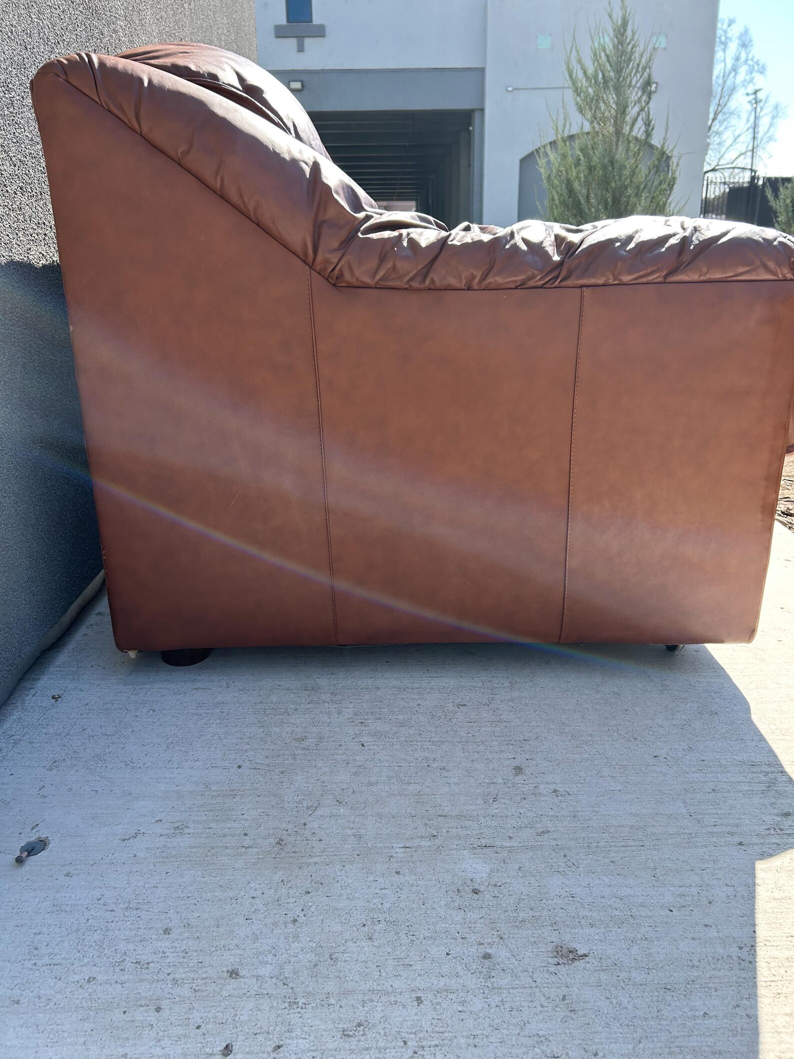 Vintage Mid-century Modern Emerson Tan Leather Lounge Chair - Etsy