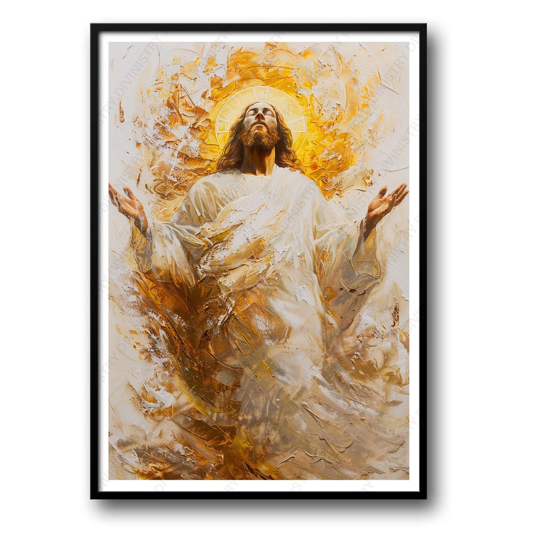 Ascending in Majesty | Digital Jesus Art | Modern Christian Art ...