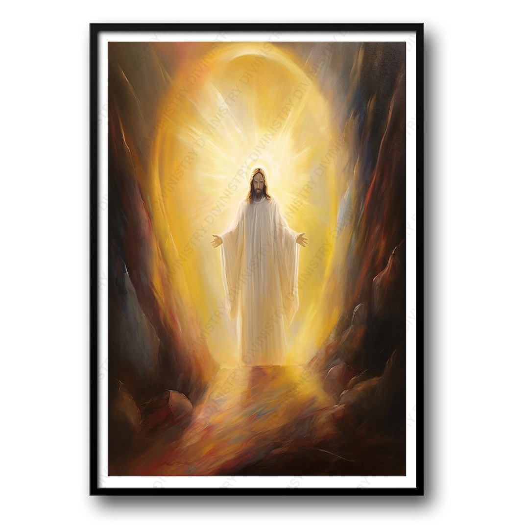 The Glorious Return of Christ Oil Painting: Christian Religious Wall ...