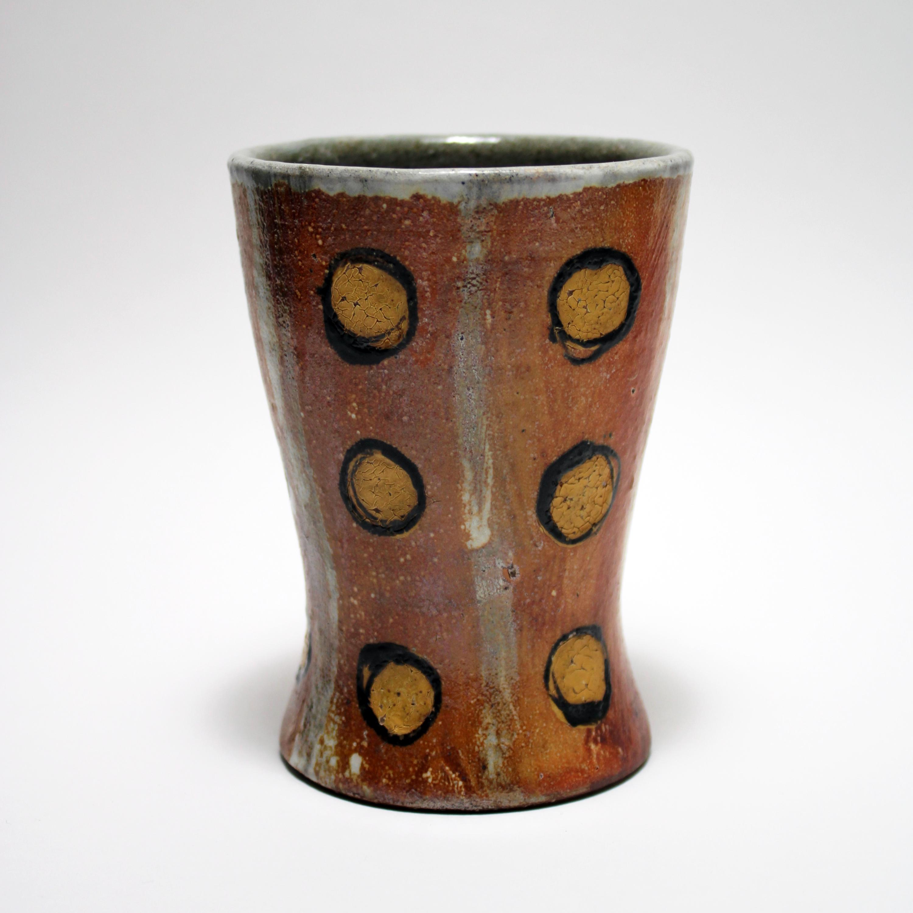 Yellow Dot Motif Hourglass Mug - Handmade Ceramic Mug - Etsy