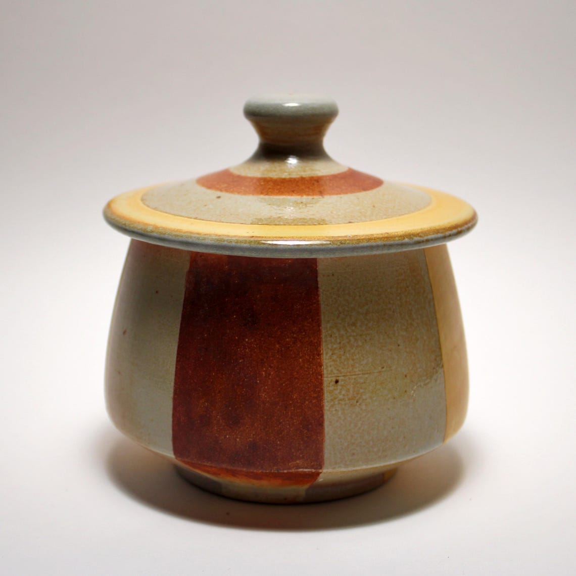 Striped Porcelain Jar - Handmade Ceramic Jar - Etsy