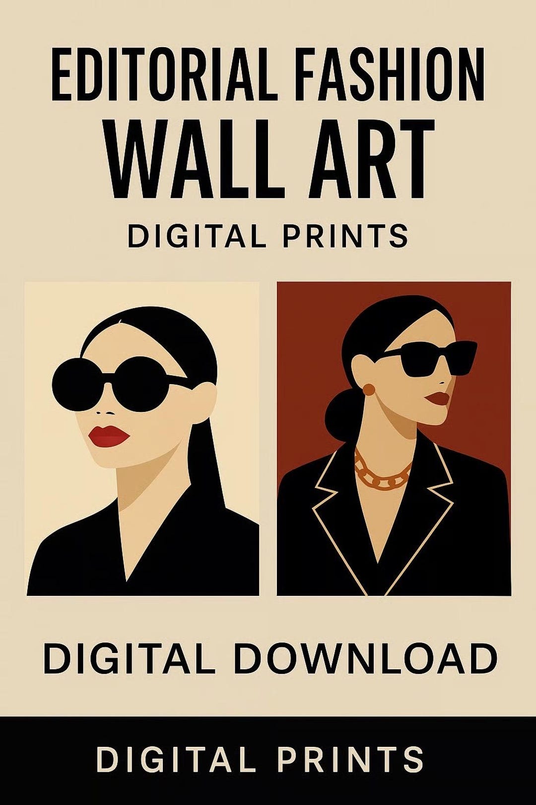 Editorial Wall Art & Printable PDF Bundle | Digital Download | Modern ...