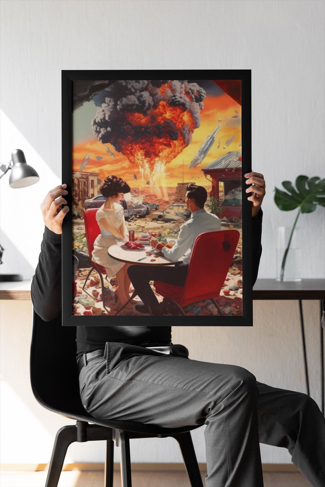 Vintage Nuclear War Poster Digital Download for Retro Wall Decor - Etsy