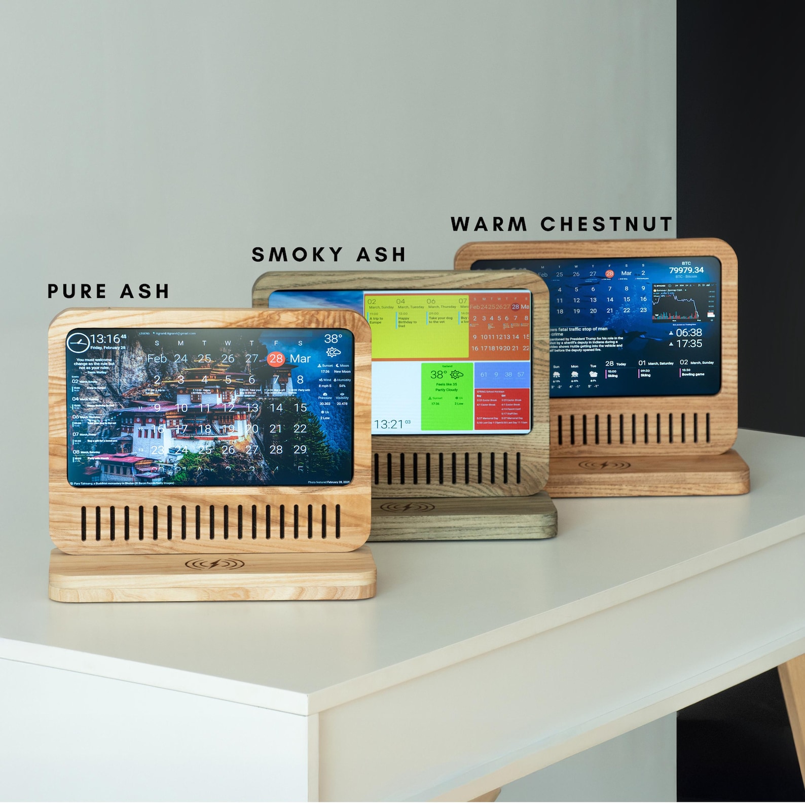 Desk Calendar With Wireless Charging – Digital Planner, Home Organizer ...