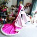 Valentine Queen Bridal Cape Pageant-train 55/104 Inch Hot-pink / Pink ...