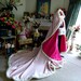 Valentine Queen Bridal Cape Pageant-train 55/104 Inch Hot-pink / Pink ...