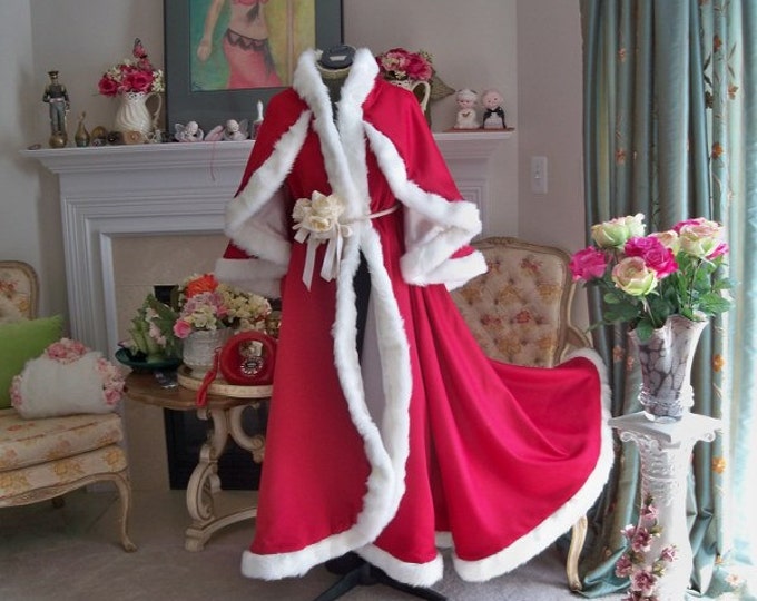 Angel Wings Bridal Cape Wedding Cloak Frock Coat Claret Red | Etsy