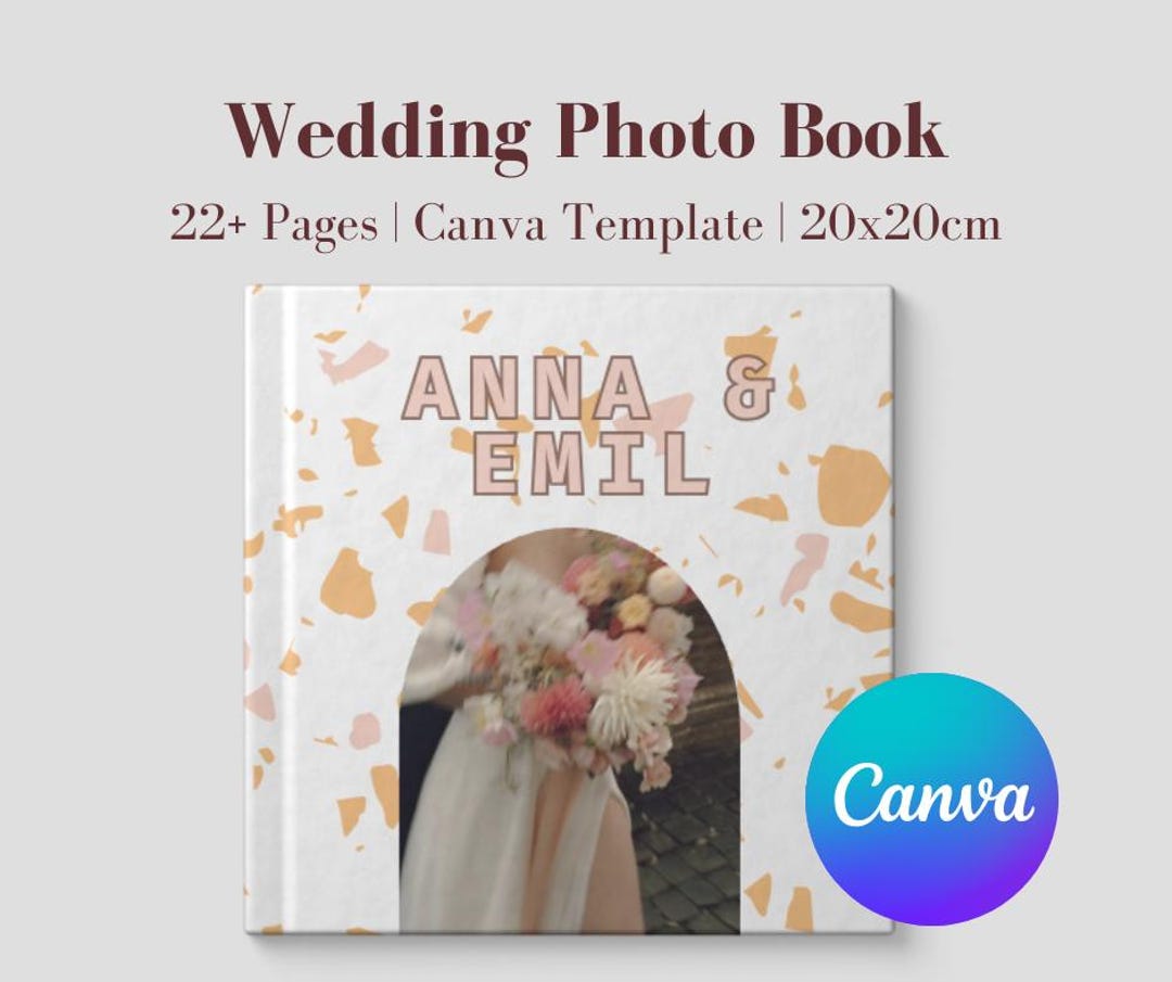 Retro Photo Book Template to Personalize for Couples | Photo Album ...