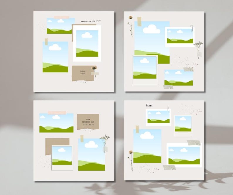 Photo Book Template to Personalize “I Love You” | Photo Album Template ...