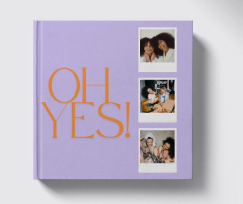 Photo Book Template to Personalize for Friends | Photo Album Template ...