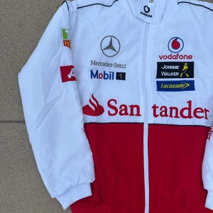 Mclaren Mercedes F1 Racing Jacket – Vodafone Santander Team Windbreaker ...